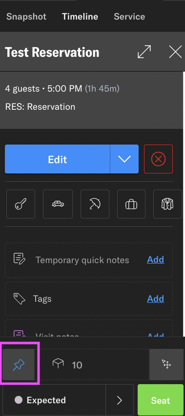 Shuffling reservations on the Timeline – Tock