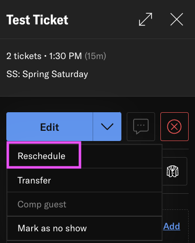 Rescheduling an Event with Sold Tickets – Tock