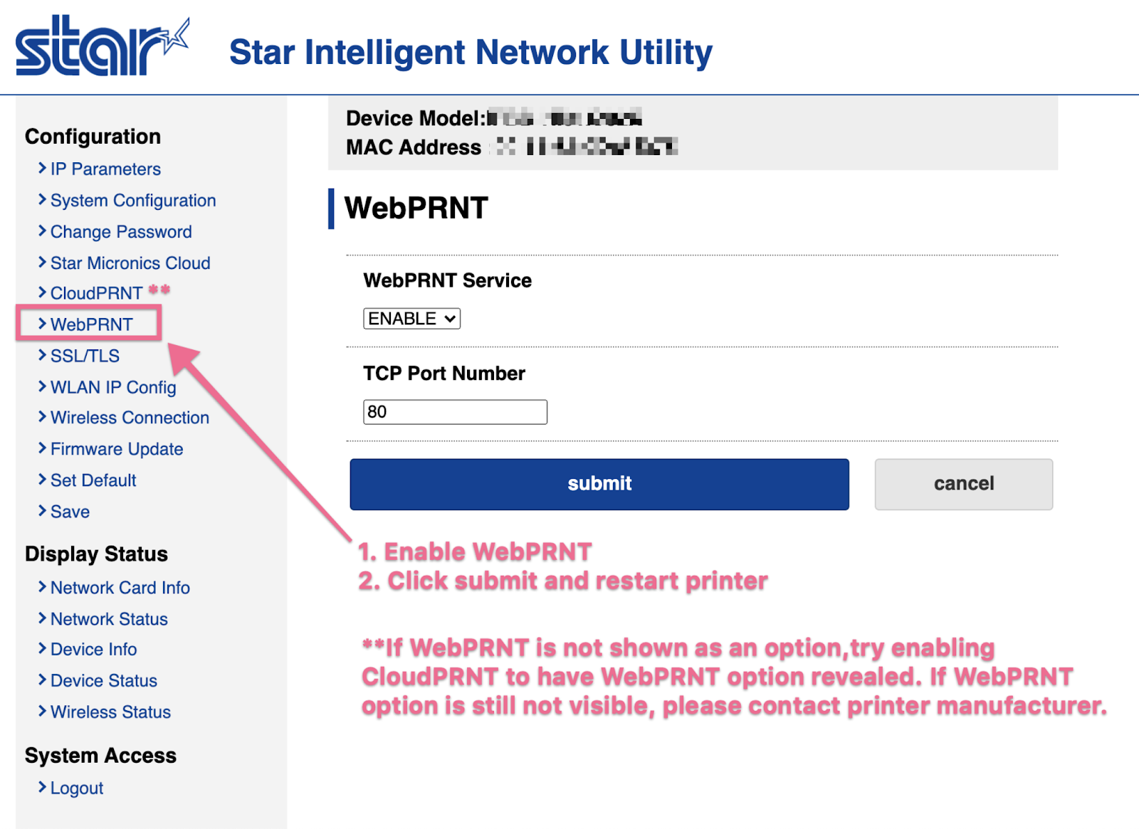 Connecting Chit Printers – Tock