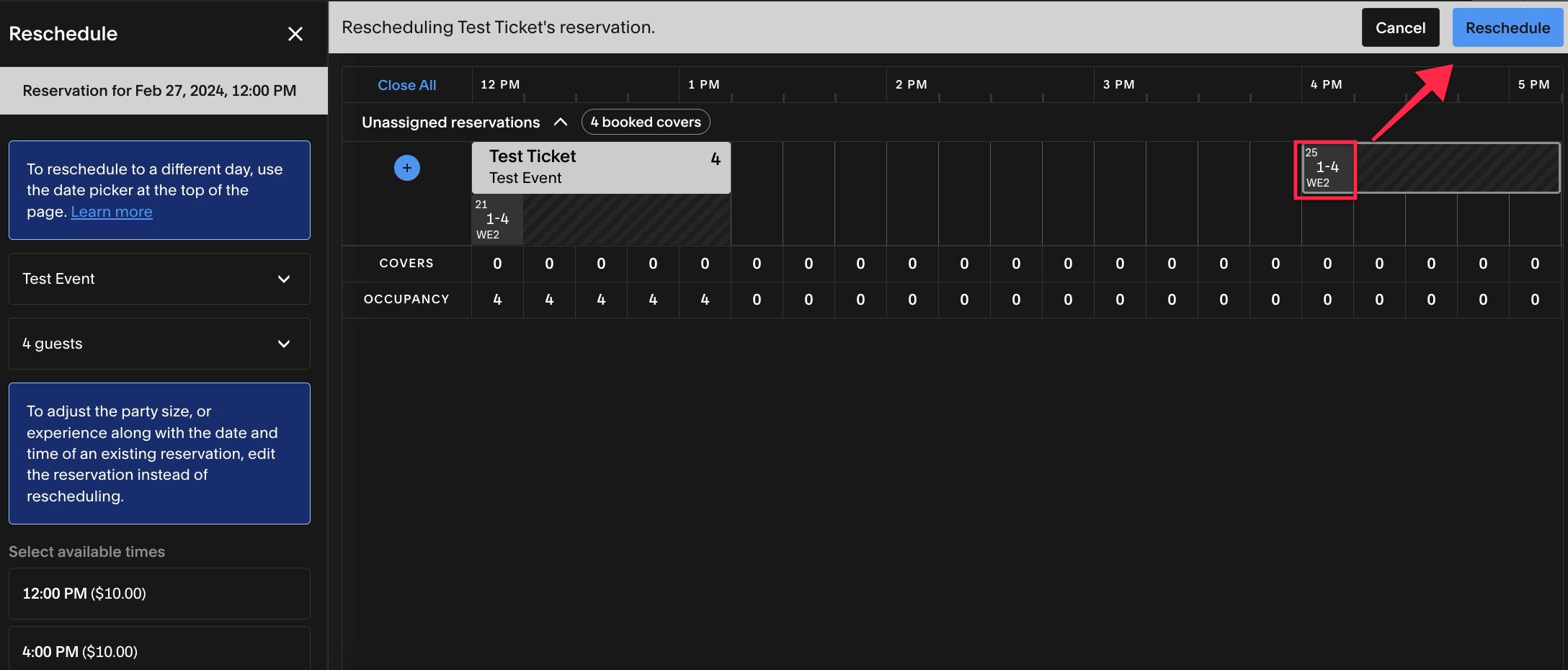 Rescheduling an Event with Sold Tickets – Tock